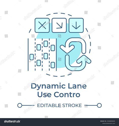 Dynamic Lane Use Control Soft Blue Stock Vector Royalty Free 2590856045 Shutterstock