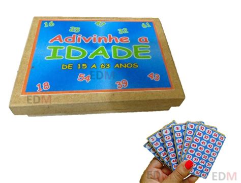 Jogo Adivinhe A Idade Em Madeira Colorido Maninho Artesanatos 4696