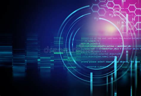 Digital Code Number Abstract Technology Background Stock Illustration
