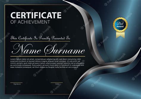 Premium Vector Certificate Illustration
