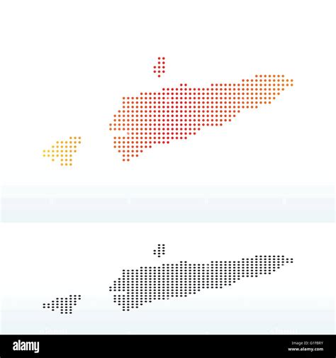 Vector Image Map Of Democratic Republic Of Timor Leste With Dot