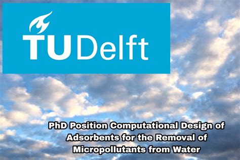 phd position computational design of adsorbents for the removal of