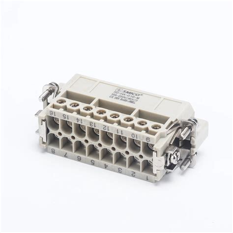 09200162612 16 Pin Heavy Load Connector Male Insert For Industrial