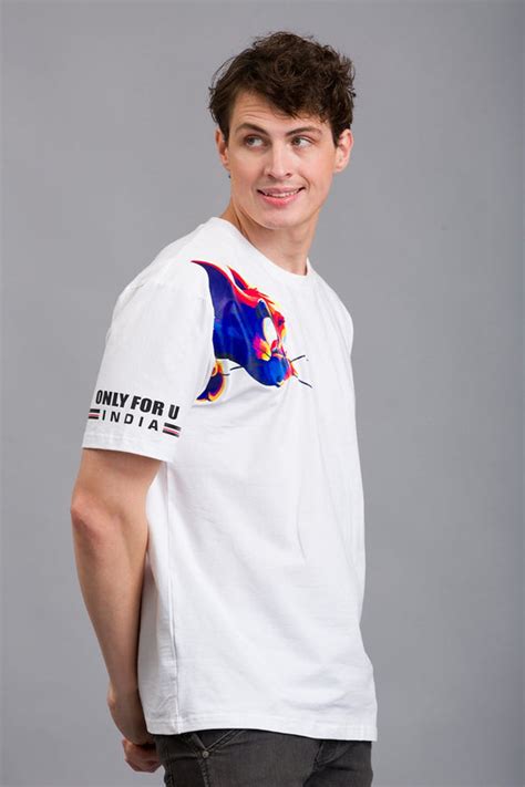 Ofu Cartoon Canvas Oversized Tee White Ofu Lifestyle