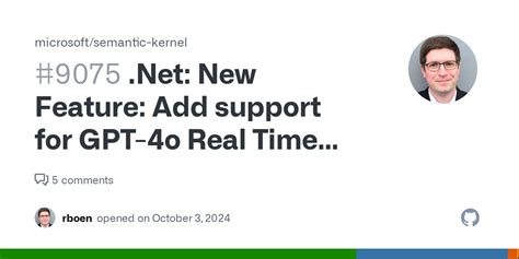 Net New Feature Add Support For Gpt 4o Real Time Endpoint · Issue