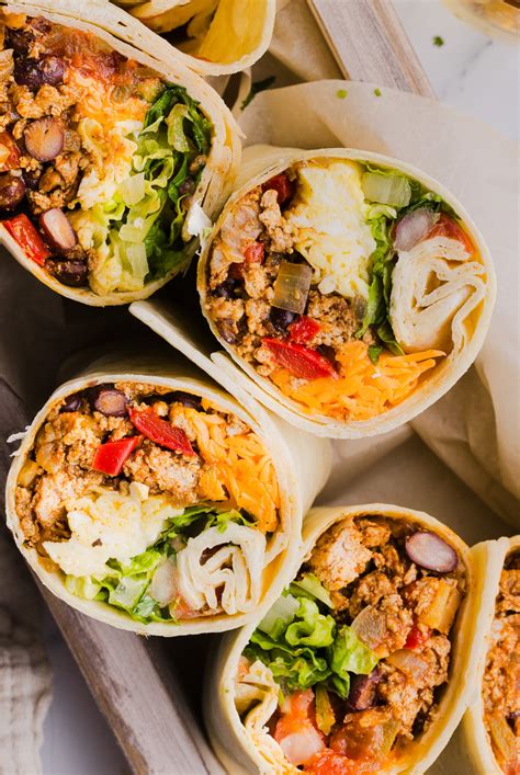 High Protein Breakfast Burritos Meal Prep Friendly The Balanced