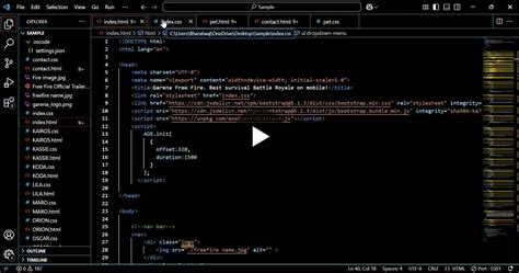 Webdevelopment Html Css Gamingwebsite Freefire Webdesign
