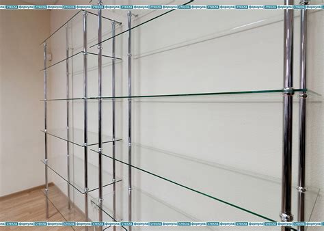 Заказать стеклянные стеллажи в СПБ | FormulaGlass