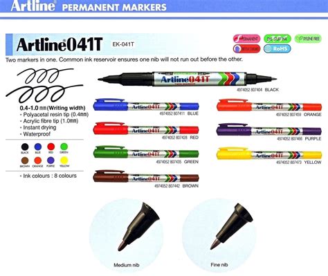 Artline 041t Twin Marker Pen Orient Treasure Trading Sdn Bhd