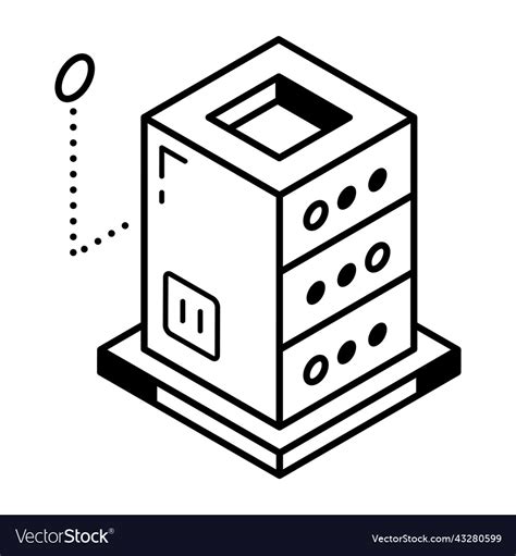Server Royalty Free Vector Image Vectorstock