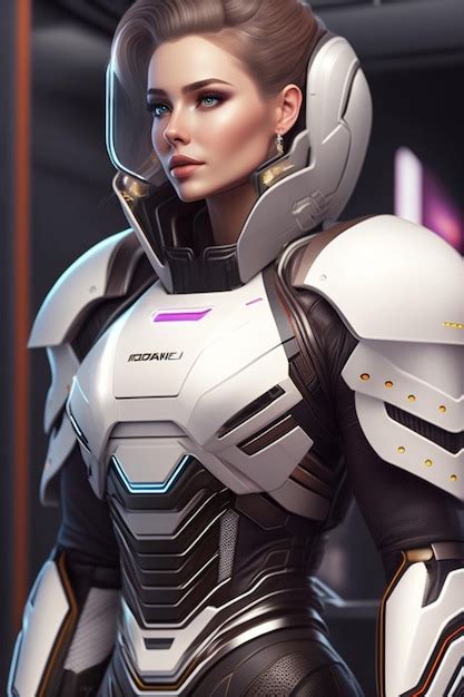 premium ai image warrior robot