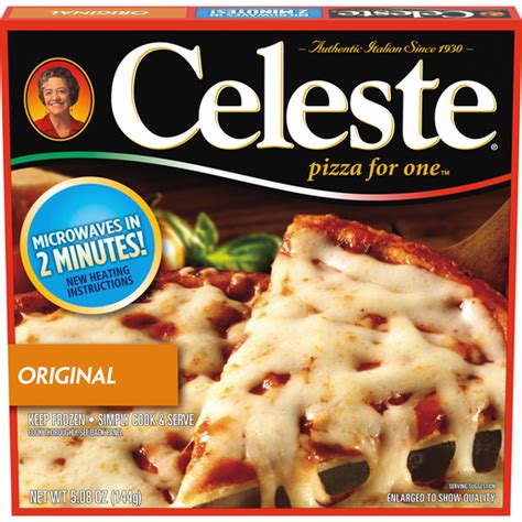 Celeste Original Cheese Pizza For One Individual Microwavable Frozen
