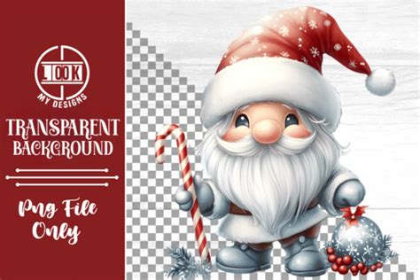 Silver Christmas Gnomes Sublimation Png Graphic By Look My Designs