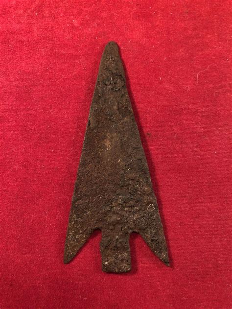 Lot Metal Trade Point Indian Artifact Pottery Arrowhead