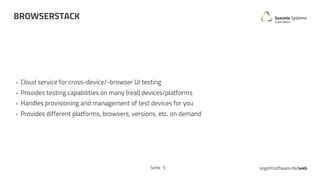 Cross Browser Testing With Protractor Browserstack Ppt