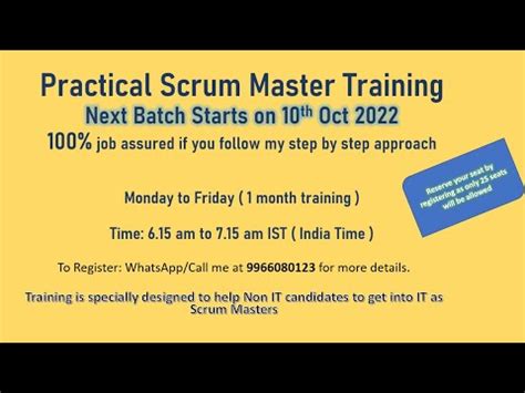 Agile Scrum Master Training Overview Agile Tutorial Simplilearn YouTube