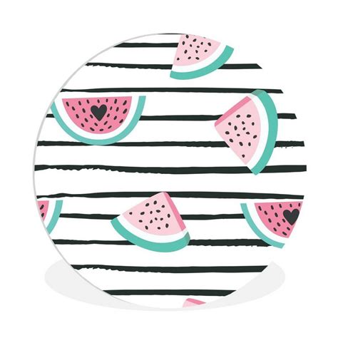 Muchowow Gemälde Sommer Wassermelone Herzen 1 St Kreis