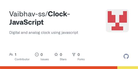 Github Vaibhav Ssclock Javascript Digital And Analog Clock Using