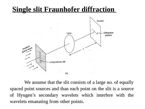 Draw Neat And Labelled Ray Diagram For Fraunhofer Diffraction Due To Single Slit