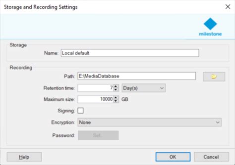 Storage Configuration