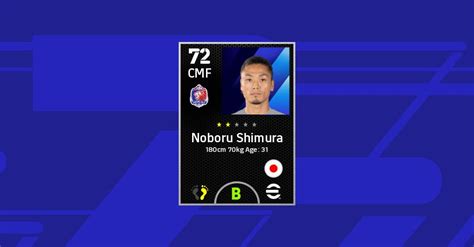 Noboru Shimura Efootball 2022 Stats