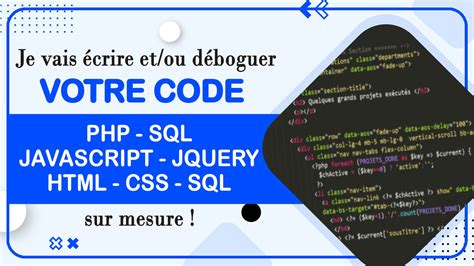 Je Vais écrire Déboguer Votre Code Php Javascript Jquery Html Css