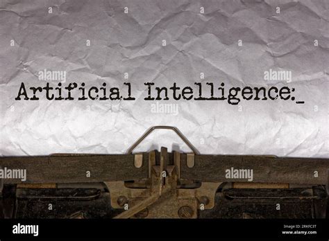 Text Message Artificial Intelligence Written With A Vintage