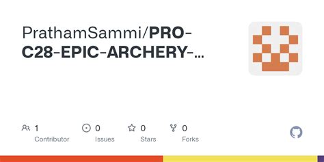 Github Prathamsammi Pro C Epic Archery Stage