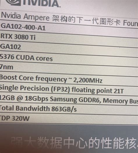 Alleged Nvdia Ampere Geforce Rtx 3080 Ti Spec Sheet Leaks Ga102 May