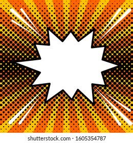Pop Art Styled Speech Bubble Template Stock Vector Royalty Free 647061205