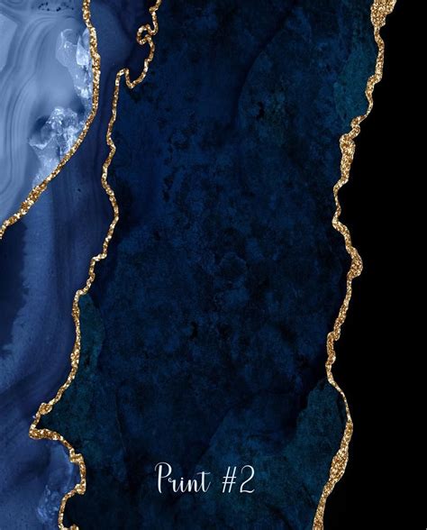 Navy Blue And Gold Marble Wallpapers Wallpapersafari