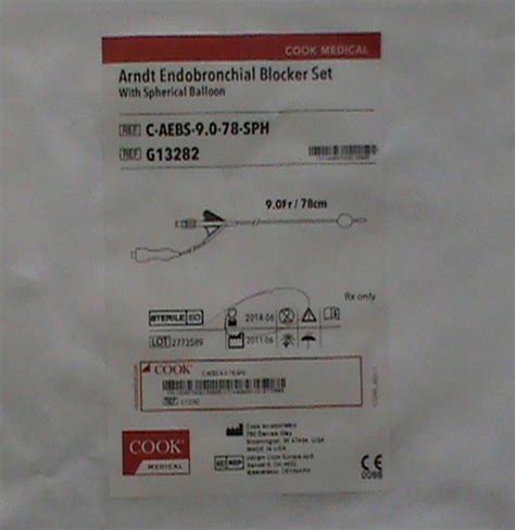 Cook Arndt Endobronchial Blocker Set With Spherical Balloon
