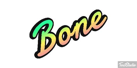 Bone Word Animated  Logo Designs