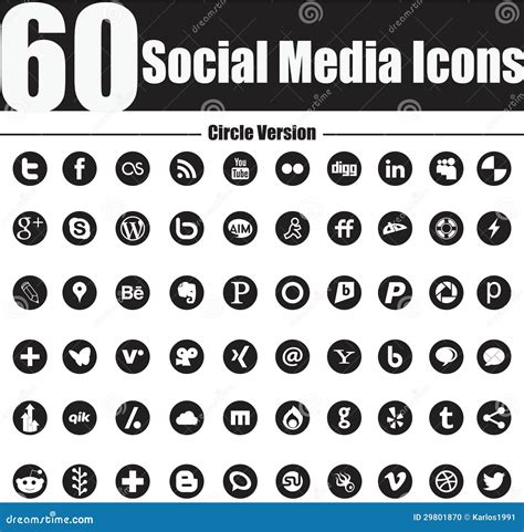Free Vector Social Media Icons Circle