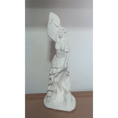 CIGANA 7 SAIAS Leque 21 CM Em Gesso Cru Shopee Brasil