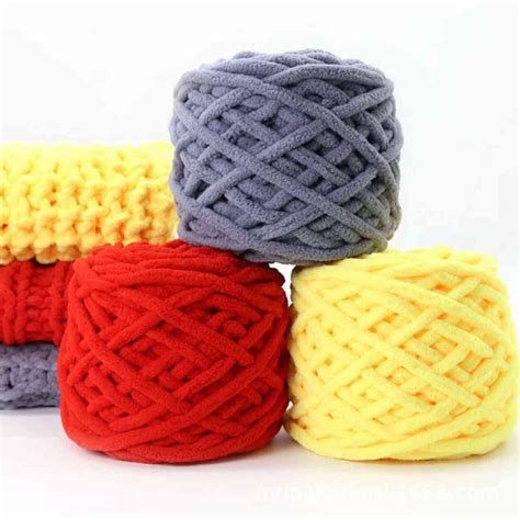 100gknitting Yarn Chunky Soft Milk Cotton Threads Blended Chenille Wool
