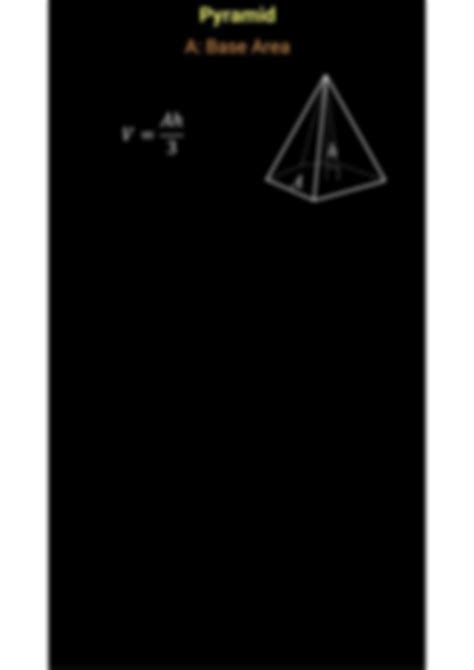 Solution Cylinder Cone Frustum Of Right Circular Cone Pyramid Formulas