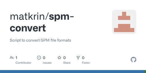 Github Matkrin Spm Convert Script To Convert Spm File Formats