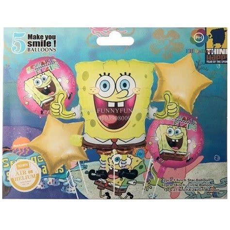 خرید و قیمت بادکنک فویلی 5 تکه باب اسفنجی ترب