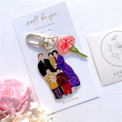 부모님선물 🌺 행복한 순간을 담은 드로잉키링 🌺 아이디어스