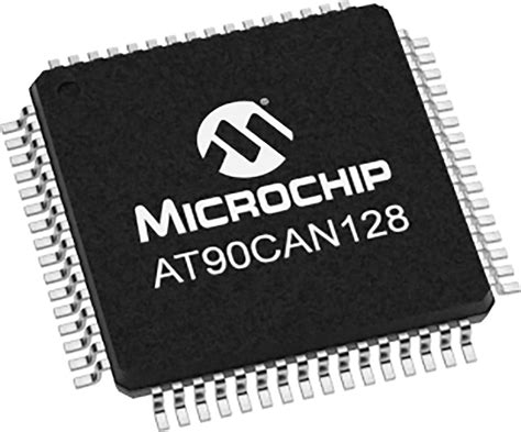 Microchip At Can Aur Bit Avr Microcontroller At Mhz Kb Flash Pin Tqfp Rs