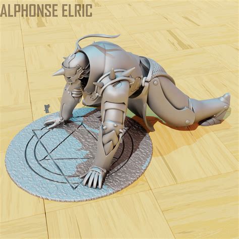 👾 Alhponse Elric Armor Full Metal Alchemist・ Stl File For ・cults