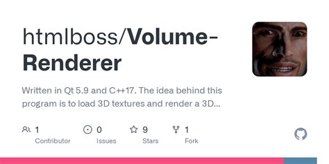 GitHub Htmlboss Volume Renderer Written In Qt 5 9 And C 17 The