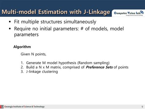 Ppt Multi Model Estimation With J Linkage Powerpoint Presentation