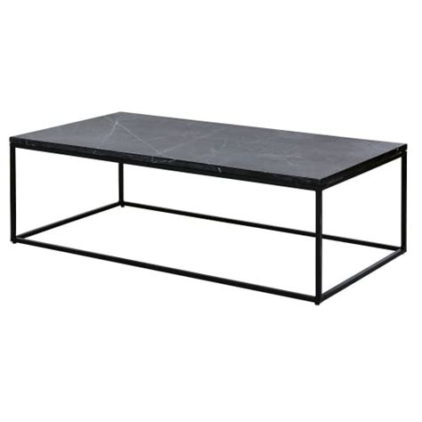 Tavolino Basso In Marmo Nero E Metallo Nero Marble Maisons Du Monde