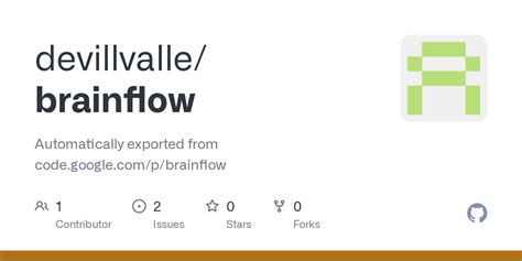GitHub Devillvalle Brainflow Automatically Exported From Code Google P Brainflow