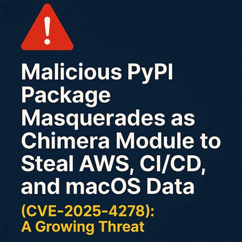 Malicious Pypi Package Masquerades As Chimera Module To Steal Aws Ci
