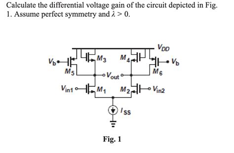 Solved Calculate The Differential Voltage Gain Of The Chegg