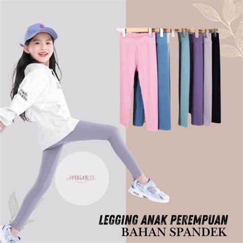 Jual Legging Anak Perempuan Panjang Usia 3-12 Tahun Bahan Spandek Lembut Terlaris | Shopee Indonesia