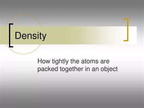 PPT Density PowerPoint Presentation Free Download ID